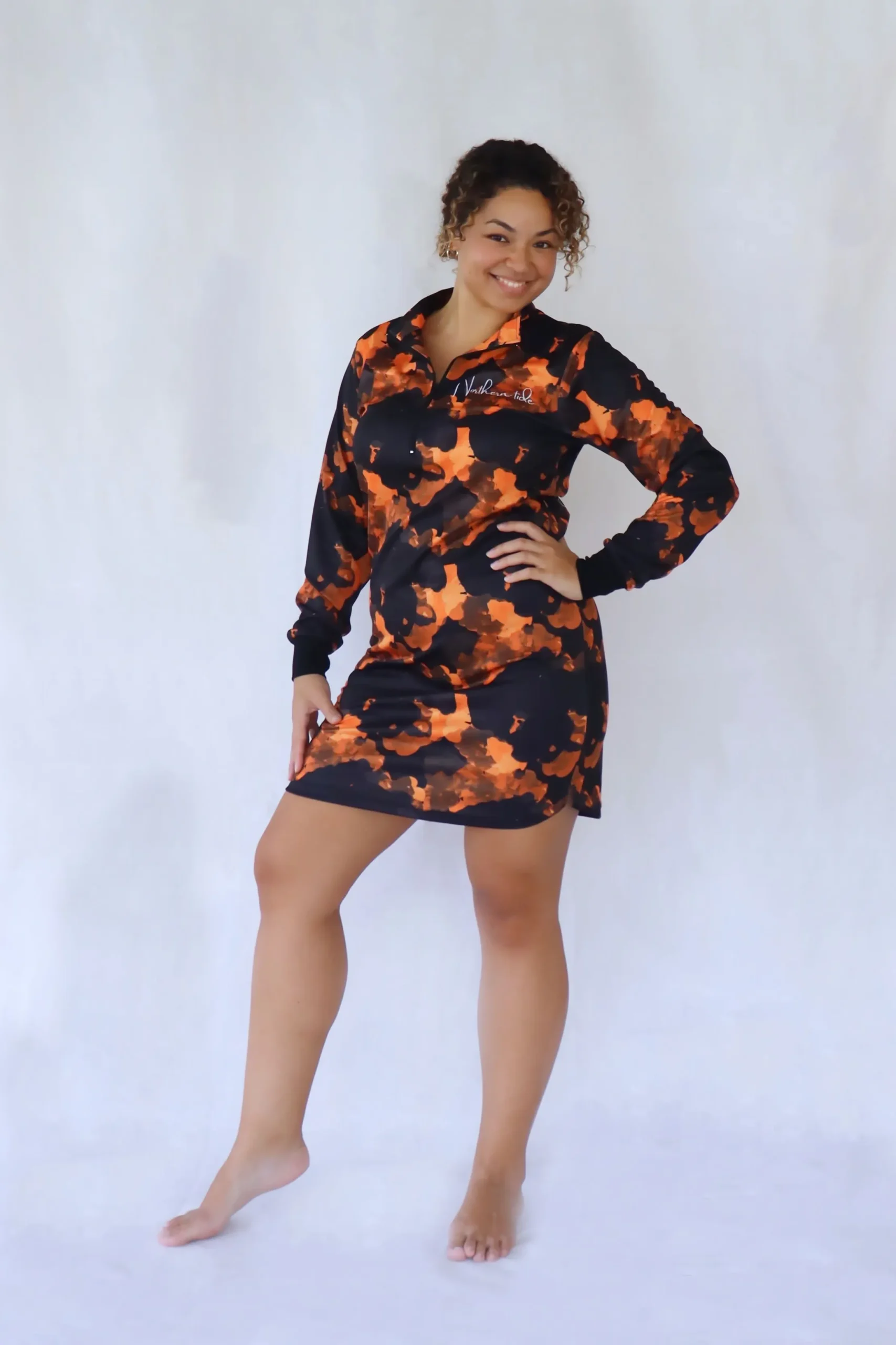 Fishing Dress | Jersey Dress Orange | Women's Fishing Apparel